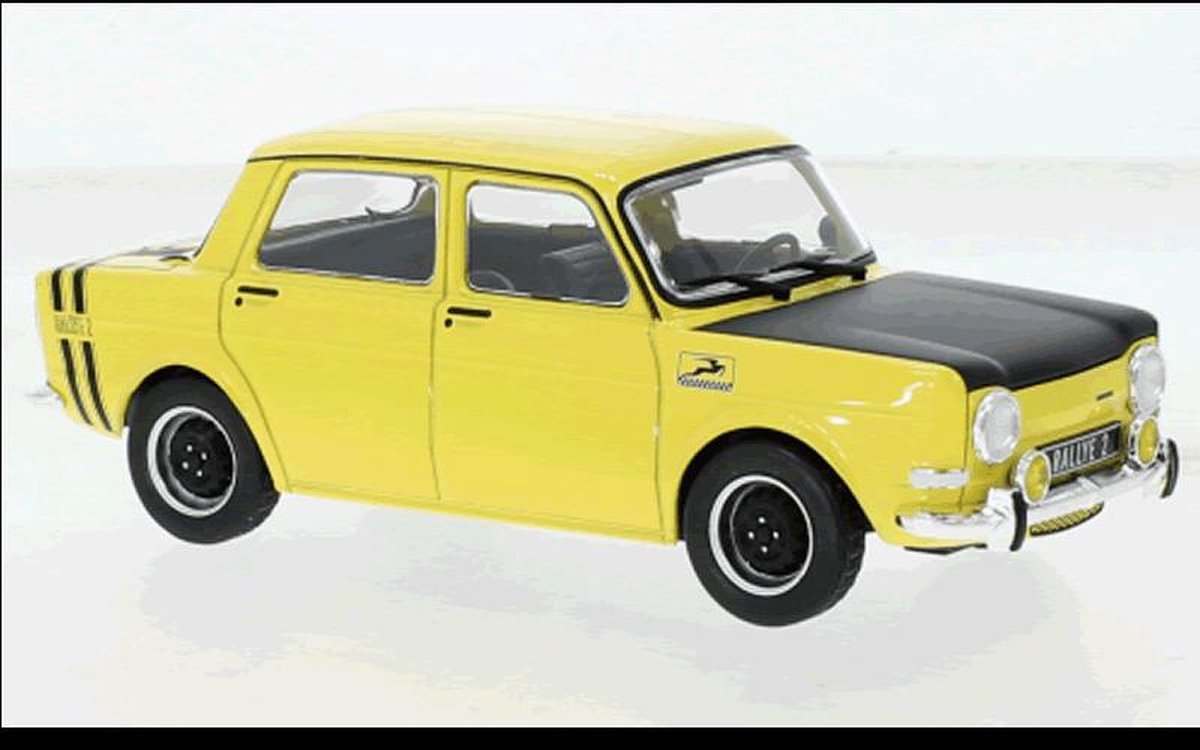 Simca 1000 Rallye 2 1970 Geel - WHite Box modelauto 1:24 | bol