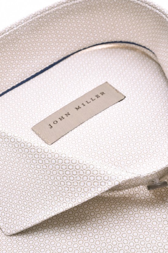John Miller Print tailored fit overhemd - Heren - Maat: 40 | bol.com