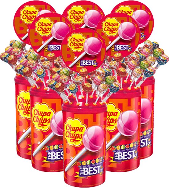 Chupa Chups Lolly's the best of, silo 100 stuks x 6 | bol.com