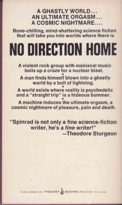 No Direction Home, Norman Spinrad | 9780671788872 | Boeken | bol.com