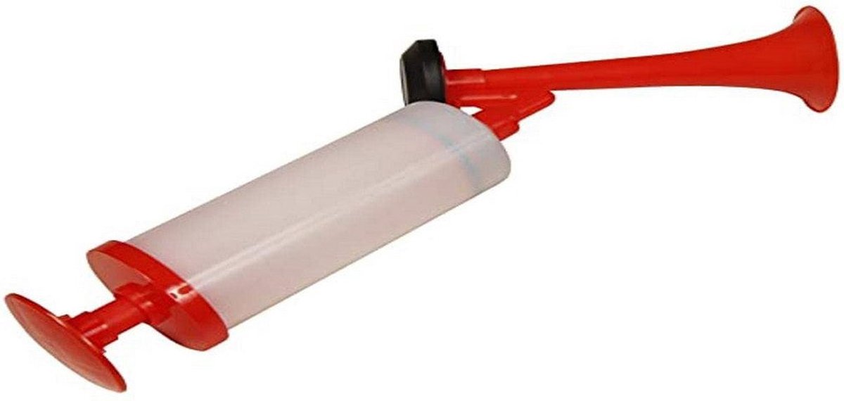 Oranje Luchthoorn / Toeter met handpomp | bol