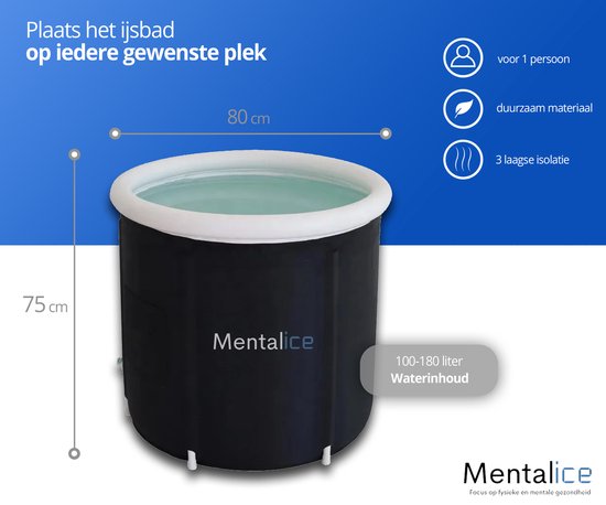 Mentalice® ijsbad Combideal - IJsbad - Recovery - Sneller Herstel ...