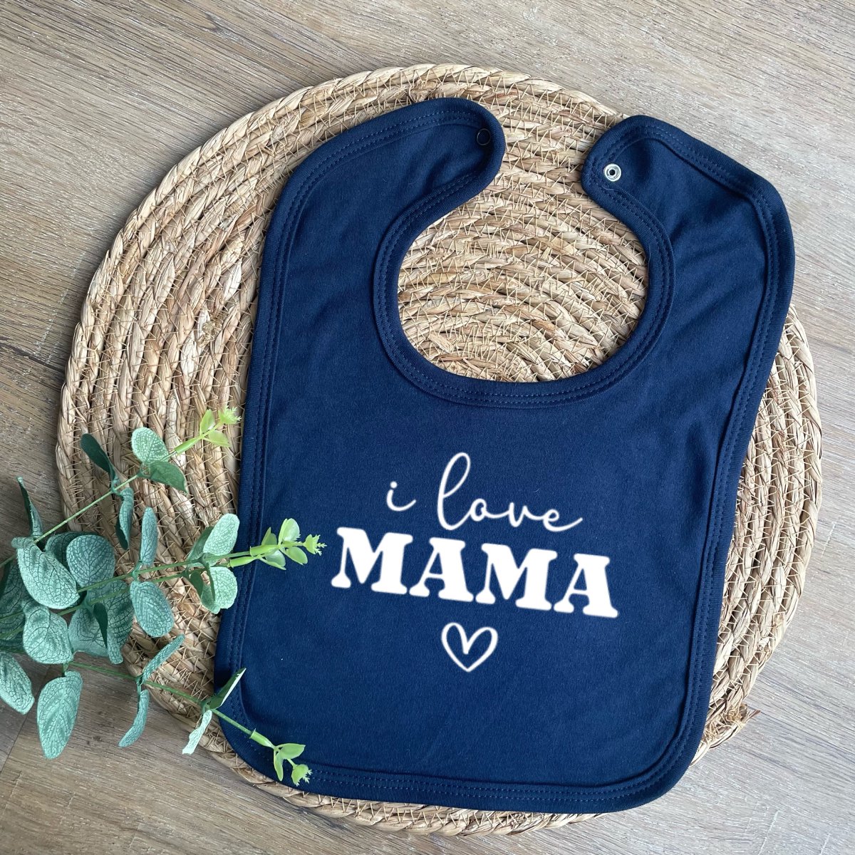 Slabbetje - I love mama - Blauw - Moederdag cadeau - Cadeau voor mama ...