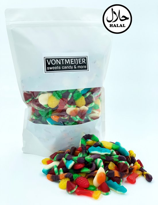 Vontmeijer 3 kg zak Gemengde Halal snoep | bol