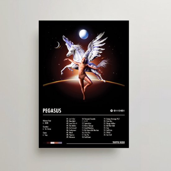 Trippie Redd Poster - Pegasus Album Cover Poster - Trippie Redd LP - A3 - Trippie Redd... | bol.com