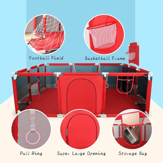 Grote Kinderen Box Kids Veiligheid Barriere Babybox Basketbal Spel Voor Kind Zwembad... | bol