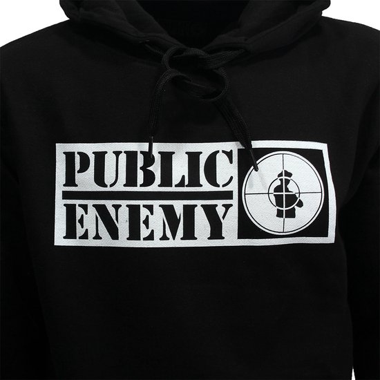 Public Enemy Crosshairs Logo Sleeve Print Hoodie Trui - Officiële ...