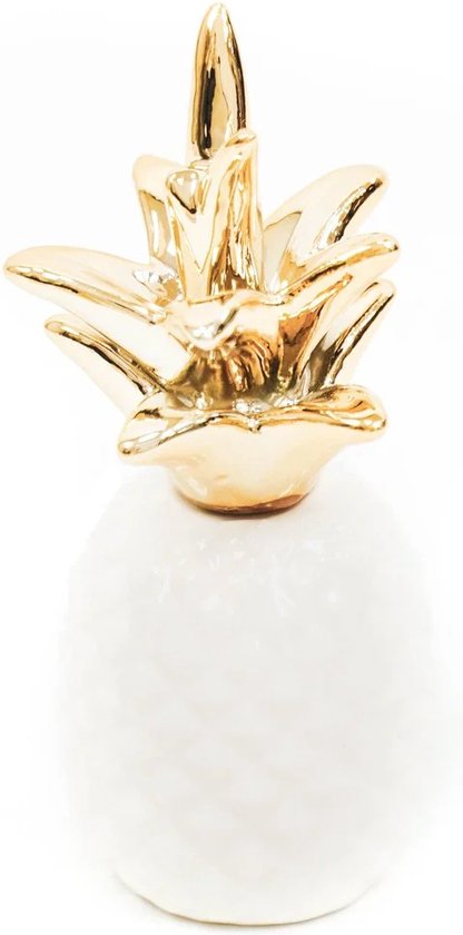 Ananas beeld - Wonen - Woonaccessoire - Wit - Goud - Gold - Pineapple ...