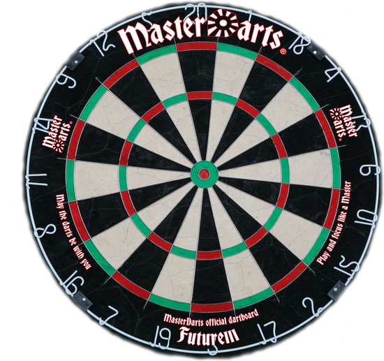Led surround black + Dartboard future lll - Masterdarts | bol.com
