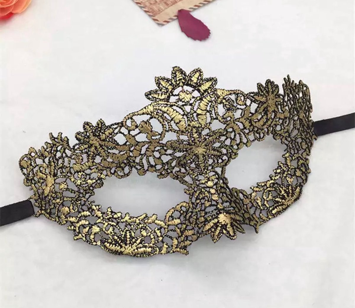 Akyol - Kant Masker Goud – Carnaval - Halloween Masker - spin masker ...