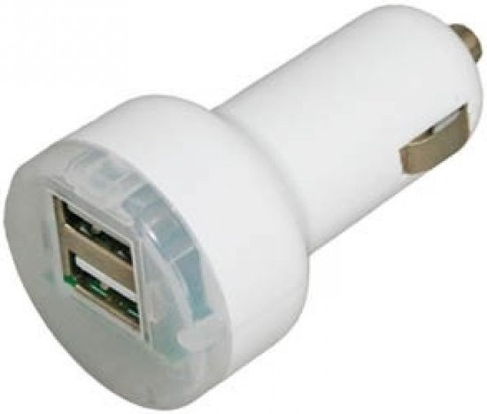 USB 12V lader met 2 uitgangen | bol