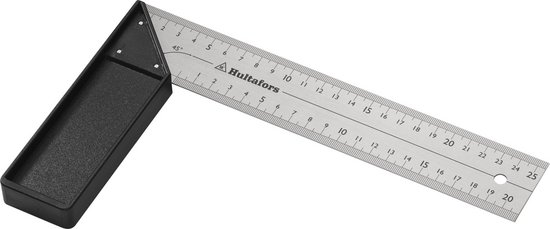 Hultafors winkelhaak ABS/RVS V 25 Semi-Pro 250 mm (310103) | bol