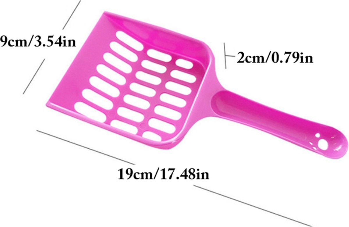 Kattenbak Schepje | Poep Schep | 20 CM | Roze | bol.com