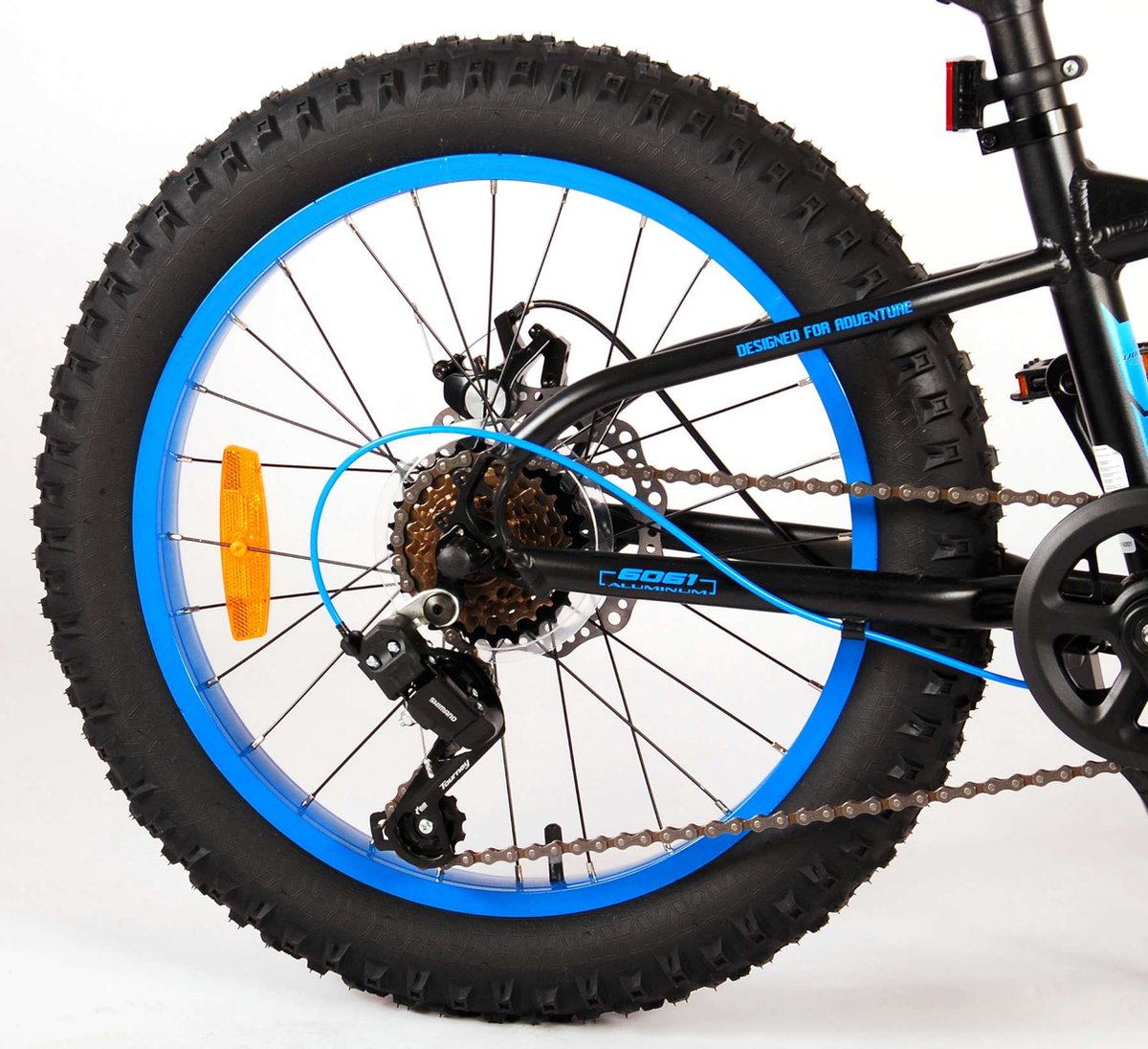 Volare Kinderfiets Gradient - 20 inch - Zwart/Blauw/Aqua - 6 ...