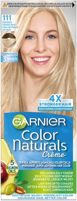 Garnier - Color Naturals Hair Dye 111 Super Light Blonde Ashes | bol