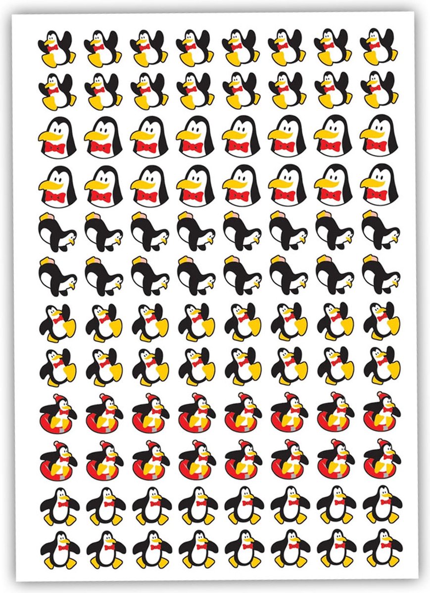 Pinguin Stickervellen - Winter Stickers - Knutselen Kinderen ...
