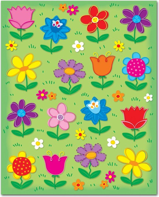 Stickervellen Bloemetjes - Bloemen Stickers - Stickervellen Bloemen ...