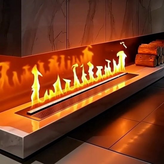 Waterdamp Open Haard 3D met Echte Waternevel – LED Vlammen in 9 Kleuren ...