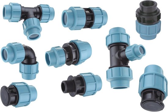 Hoekkoppeling voor 25 mm PE-buis met Schroefverbinding | bol