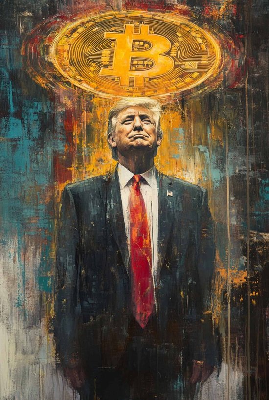 Donald Trump Poster - Politiek Posters - Crypto - Bitcoin - Financiële ...
