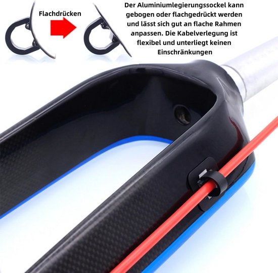 6 Stuks Fiets Kabelgeleiders Zelfklevend voor MTB en Racefiets | bol