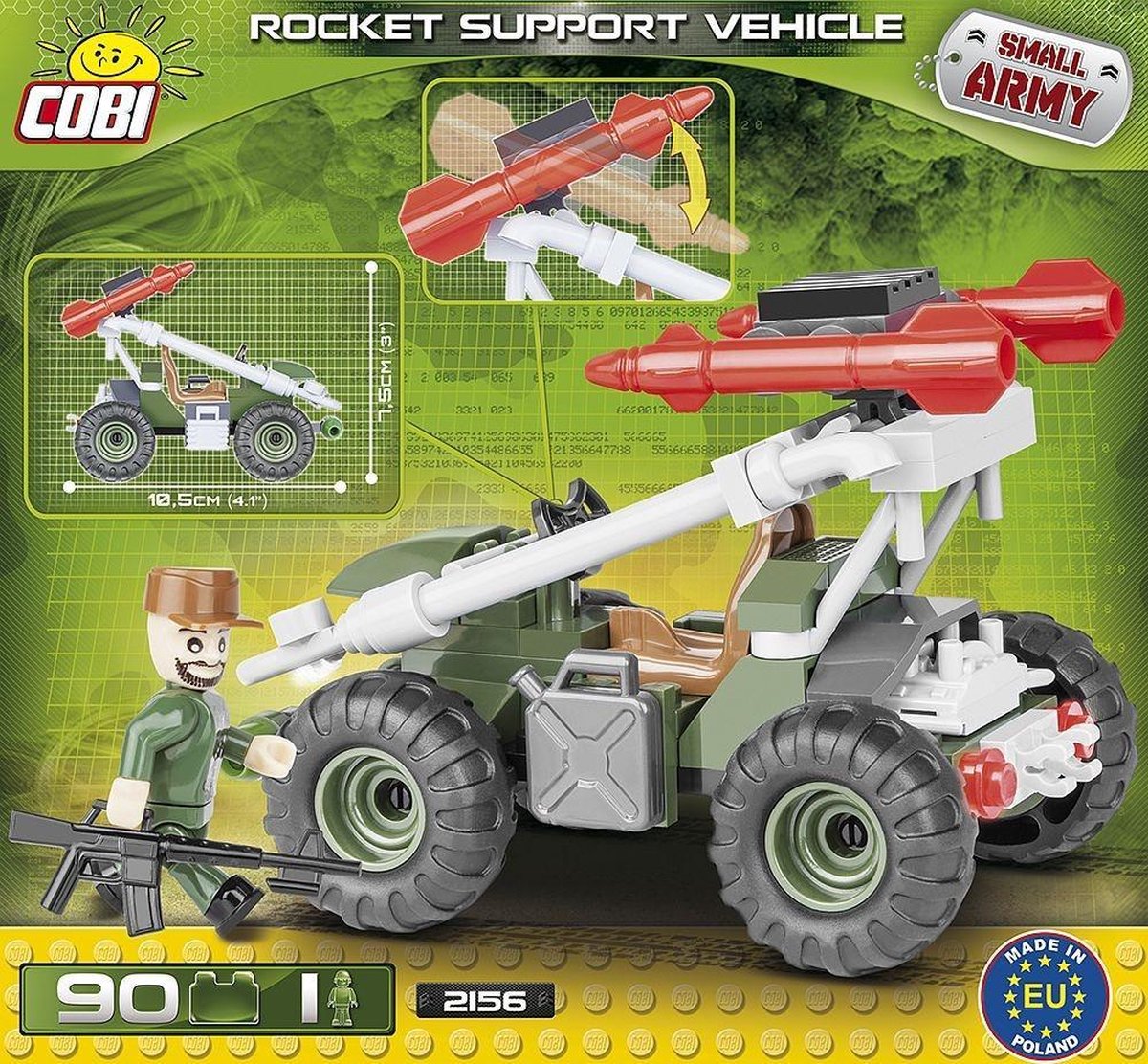 Cobi Small Army Rocket Support Vehicle Bouwset 90-delig 2156 | bol.com