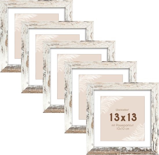 Set van 5 fotolijsten voor een stijlvolle fotogalerij - FSC houten ...