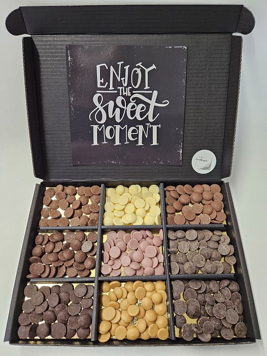 Belgische Chocolade Callets Proeverij Box – 9 Luxe Smaken om te Smelten ...