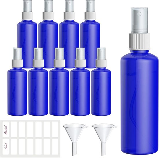10 Stuks Spuitflessen 100 ml - Lege Kunststof Flessen met Fijne ...