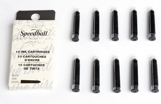 Inktpatronen voor vulpennen - 10 zwarte cartridges set | bol