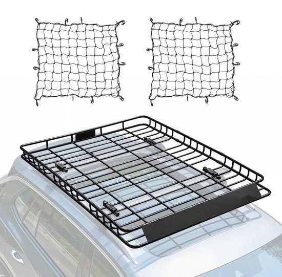 Dakbagagedrager - Universele Dakmand/Dakrek - RVS - 163 x 127 x 10,5 cm ...