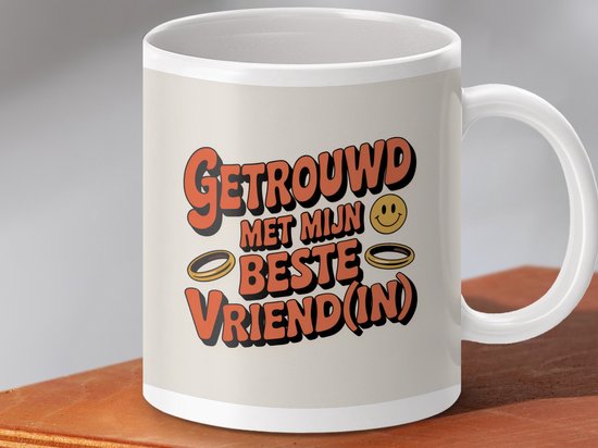 Mok Getrouwd Met Mijn Beste Vriend, Valentijnsdag Mok, Relatie Mok ...