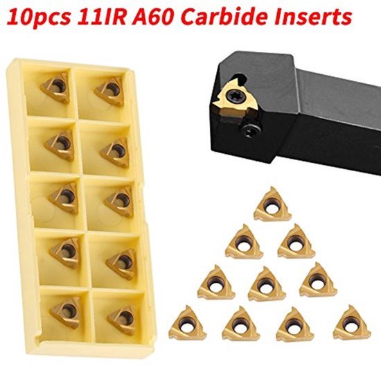 CNC Carbide Cutter 11IR A60 - 10pcs Blades - Draaigereedschappen voor ...
