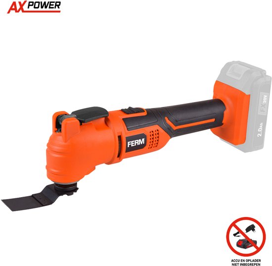 FERM AX-POWER OTM1012 Multitool 20V - Accu gereedschap - Zagen, schuren ...