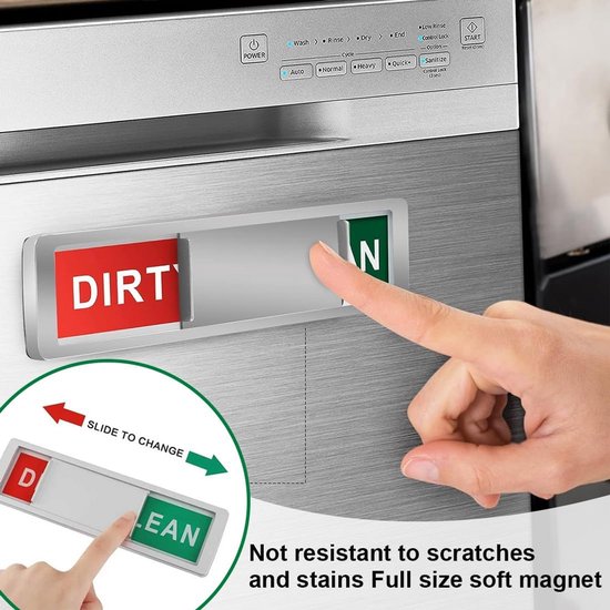 Vaatwassers Indicator Schoon Vuil Magnetisch Bord - Keukenaccessoire | bol