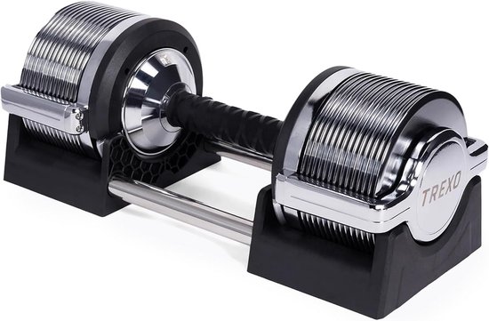 Verstelbare Dumbbell Halter Set 3 tot 32 kg met 30 Niveaus voor ...