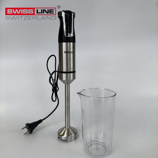 Swiss Line Switzerland - Staafmixer + Maatbeker - BLACK | bol