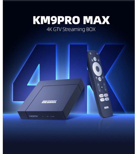 Mecool KM9PRO MAX 4K Google TV streaming box met ingebouwde Chromecast ...