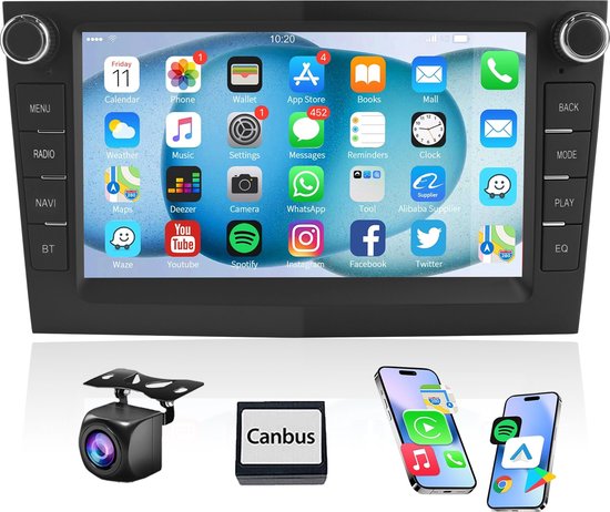 ESSGOO Autoradio voor Vauxhall Astra Corsa Zafira Meriva Vectra - Apple ...