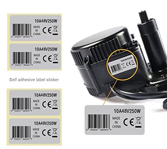 10 Stuks Waterdichte Motor Stickers voor Mid Drive Motoren - 10A 48V ...