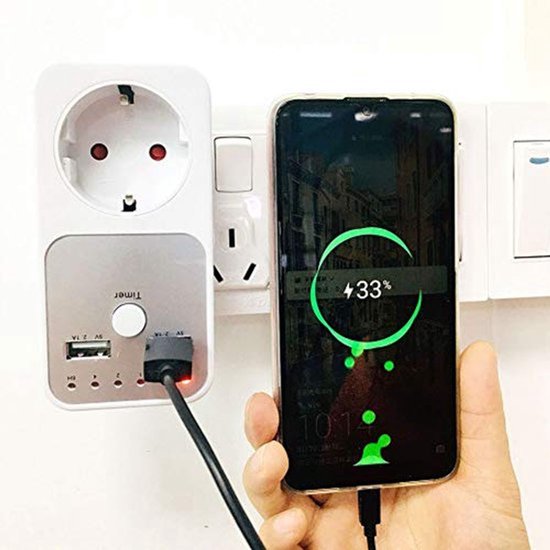 KARZO - Countdown Timer Socket, 180~260V 16A USB Slimme Digitale ...