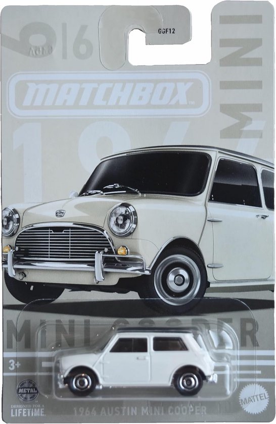 Miniatuur Auto Austin Mini Cooper Klassieker Wit Schaalmodel | bol