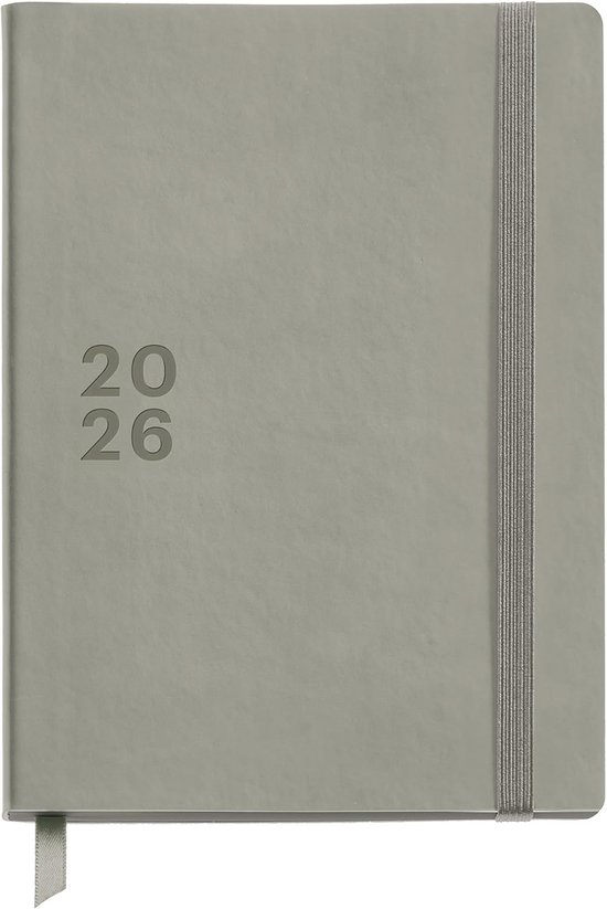 Compacte Jaarkalender 2026 met Weekoverzicht en Leren Look | bol