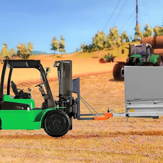 Heftruck Aanhangwagen Trekhaak 2 Inch Ontvanger Met Ketting - 3000 lbs ...