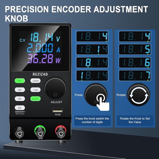 Programmeerbare Gelabelde Laboratoriumvoeding 300V 1A met PC Software ...