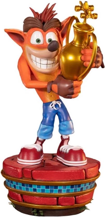 Crash Team Racing Trophy Win Statue - Resin Verzamelfiguur | bol