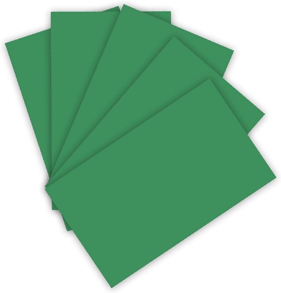 Stevig Gekleurd Papier A3 (130g/m²) Mosgroen - 50 Vellen Teken- en ...