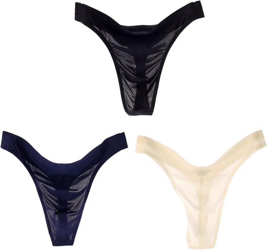 Sexy Heren String Tanga Ondergoed - Low Rise G-String in Ice Silk | bol