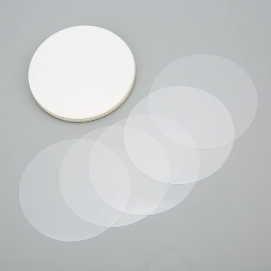 Transparante film - badgefilm - ronde badgeknoppen - badgebeschermfolie ...