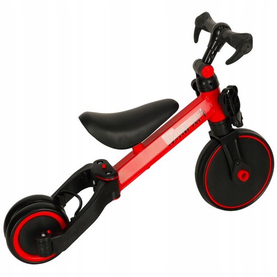 Loopfiets & Driewieler 3-in-1 Rood voor Kinderen | bol